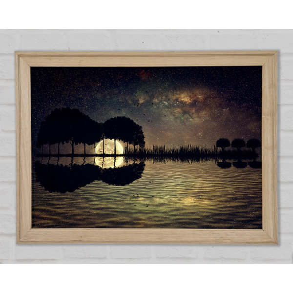 Bright Star Gitarrenbaum Mondlicht - Druck | Wayfair.de