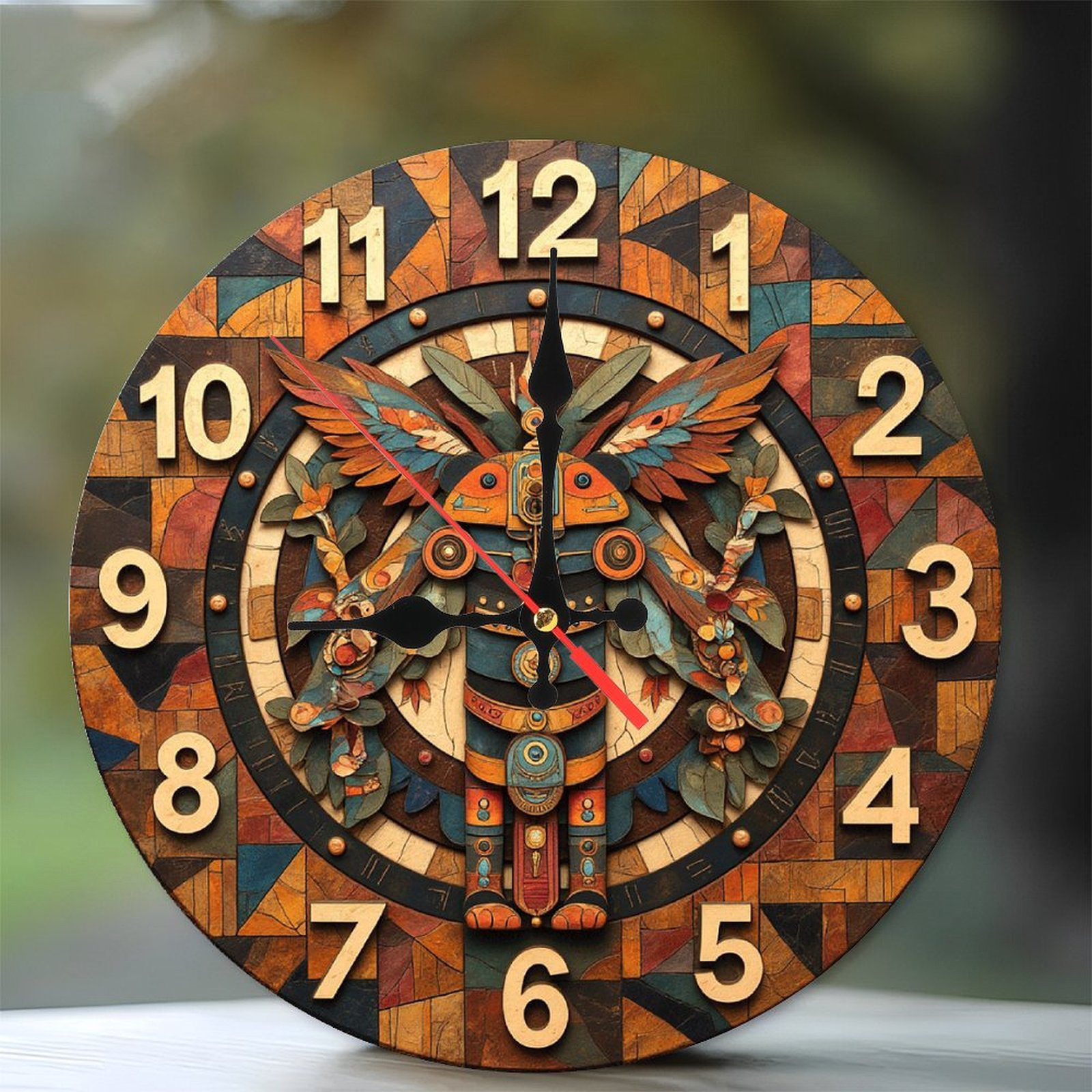 East Urban Home 10" Round MDF Wall Clock with Silent Quartz Movement ...