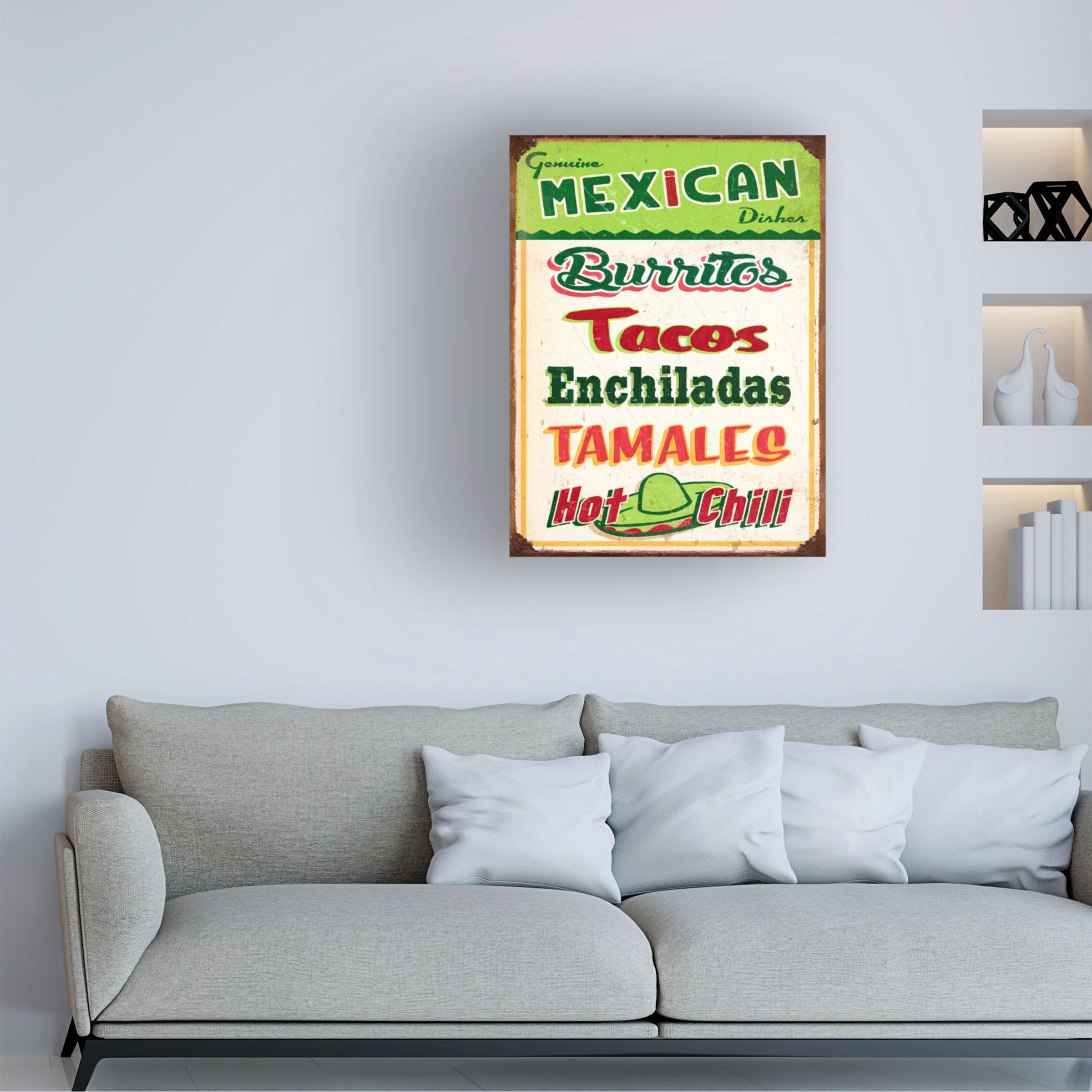 Trinx Mexican Sign Board On Canvas by RetroPlanet Canvas Art | Wayfair
