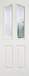 LPD Doors Mayfair 2L Glazed White Internal Door | Wayfair.co.uk