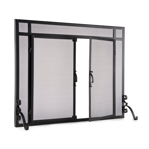 Plow & Hearth Steel Fireplace Screen & Reviews | Wayfair