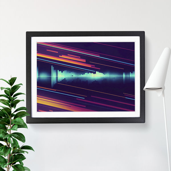 Metro Lane Equalizer Audio Vol.3 Abstract - Single Picture Frame Print ...