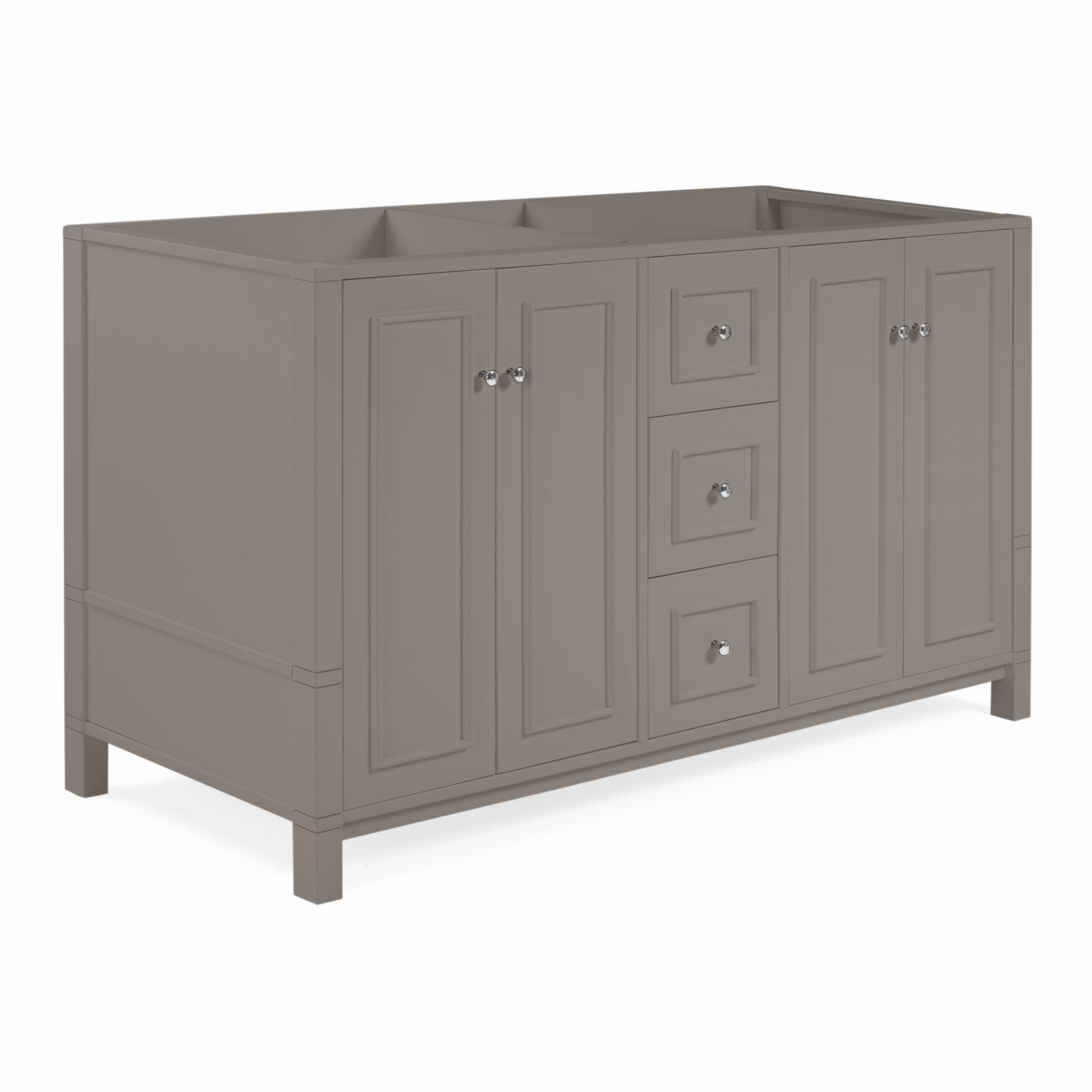 Alaterre Williamsburg 60"W Transitional Style Vanity Cabinet With Soft ...