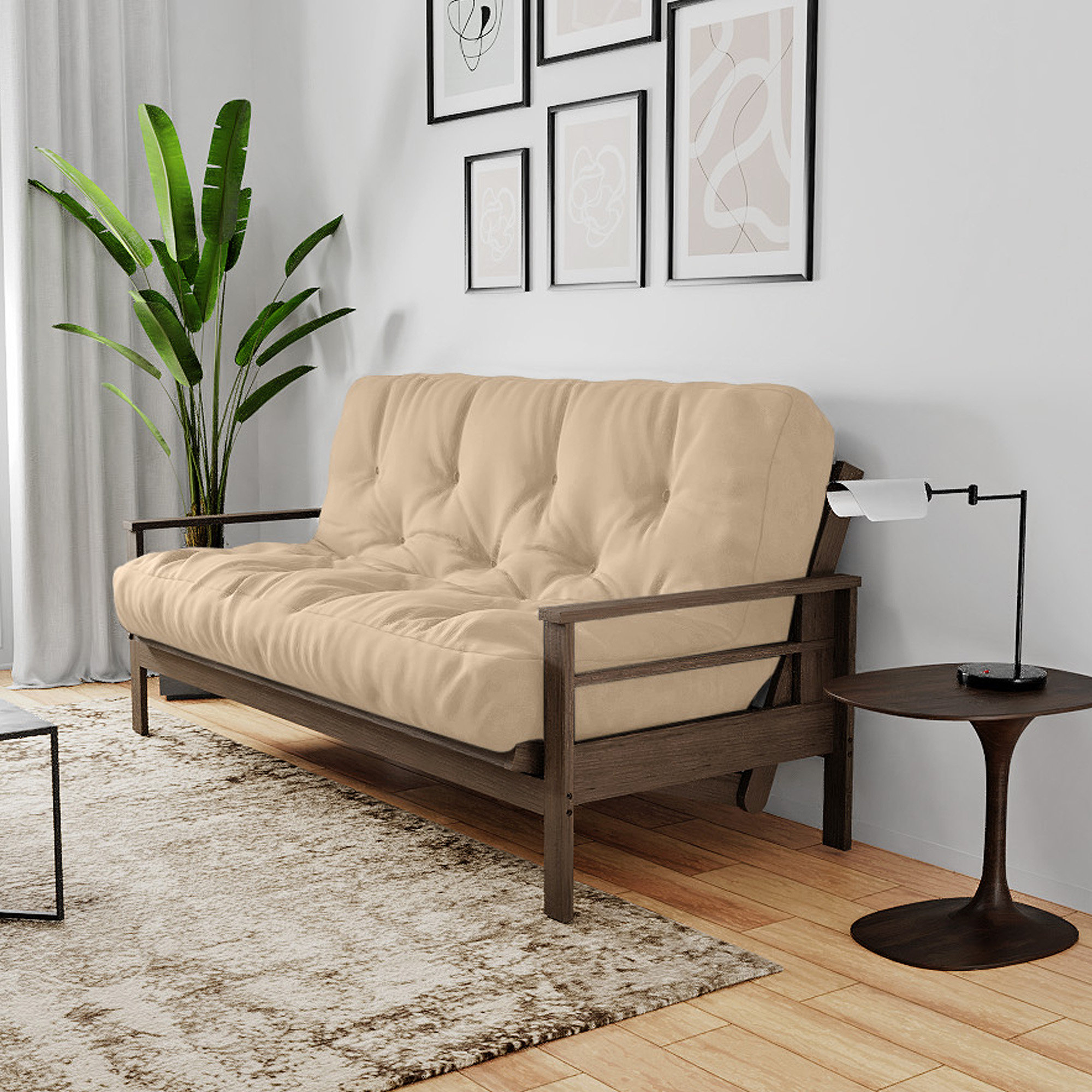 Red Barrel Studio® Futon Sofa Bed Pocket Coil Foam Mattress - USA Made ...