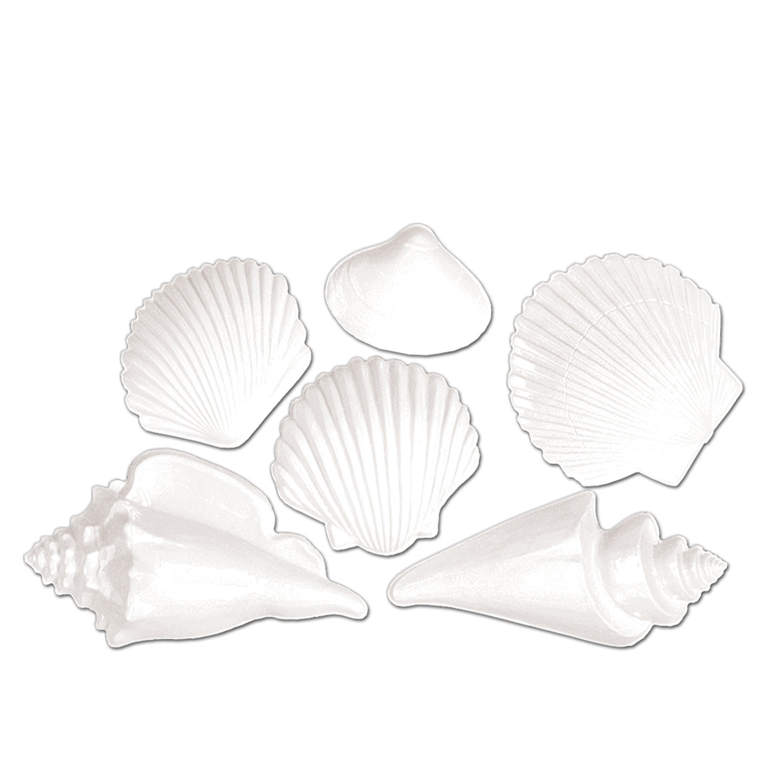 Highland Dunes White Plastic Seashells Wall Décor & Reviews | Wayfair