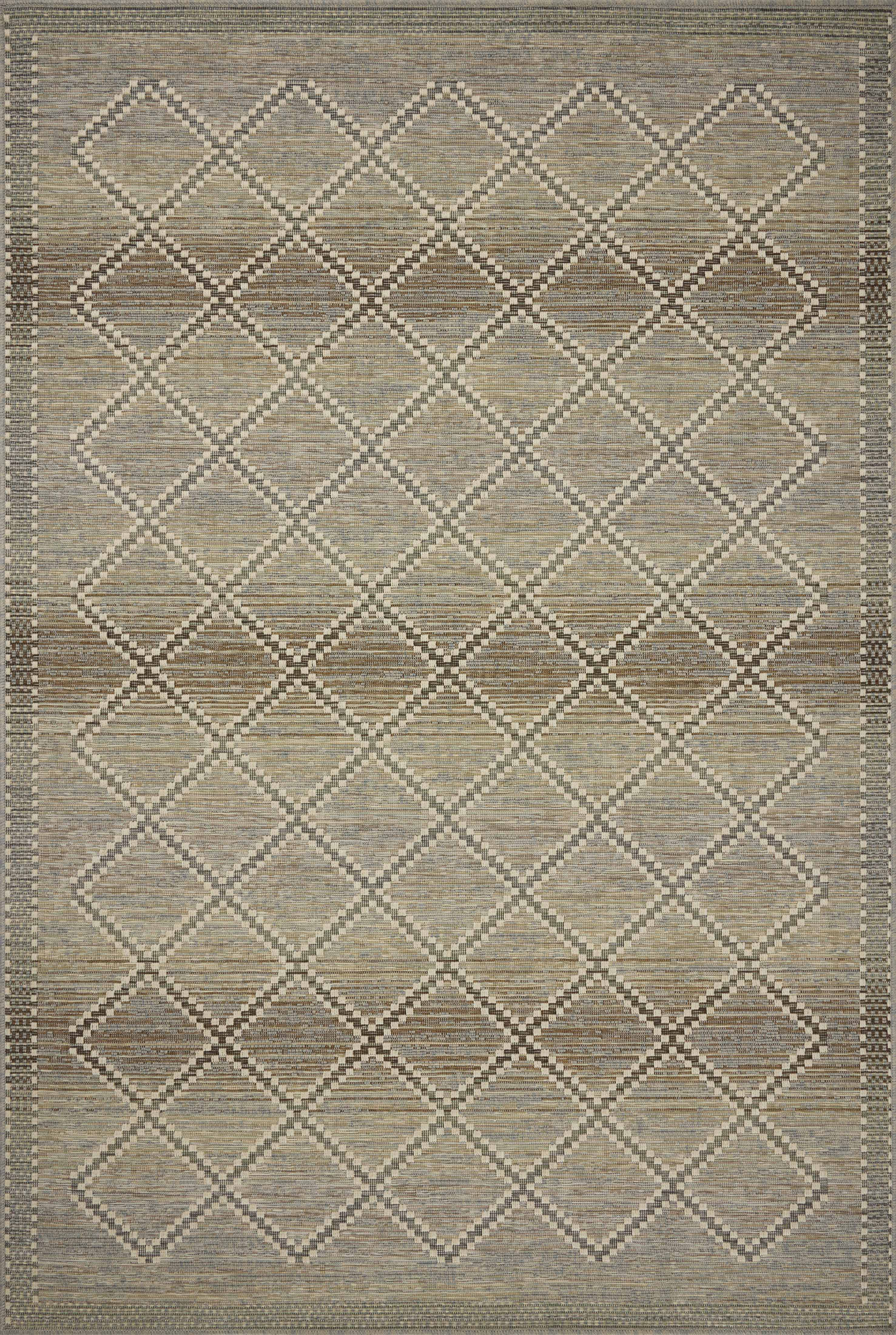 Loloi Rugs Loloi Saylor Stone / Ivory Indoor/Outdoor Area Rug | Wayfair