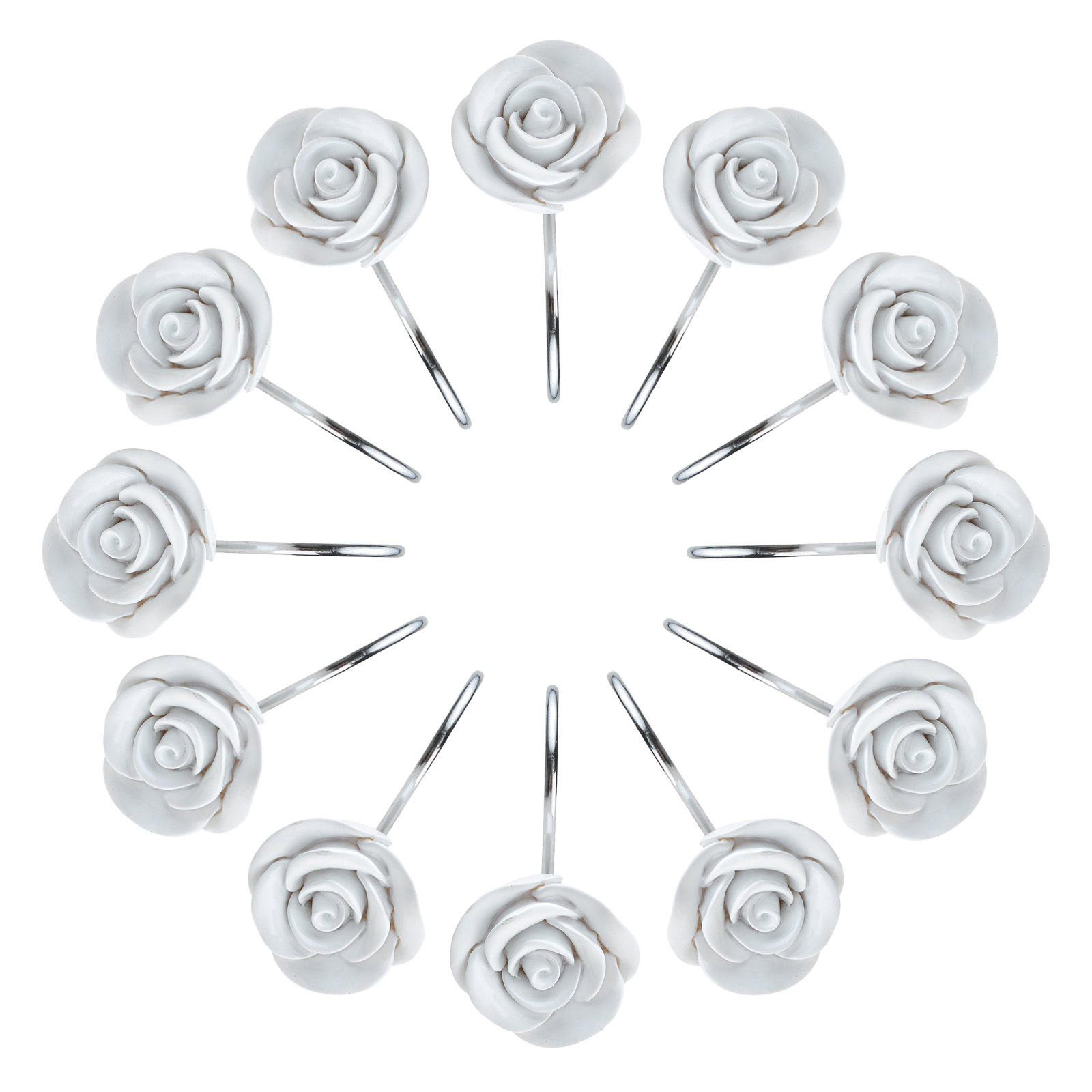 AGPtEK Rose Shower Curtain Hooks & Reviews | Wayfair