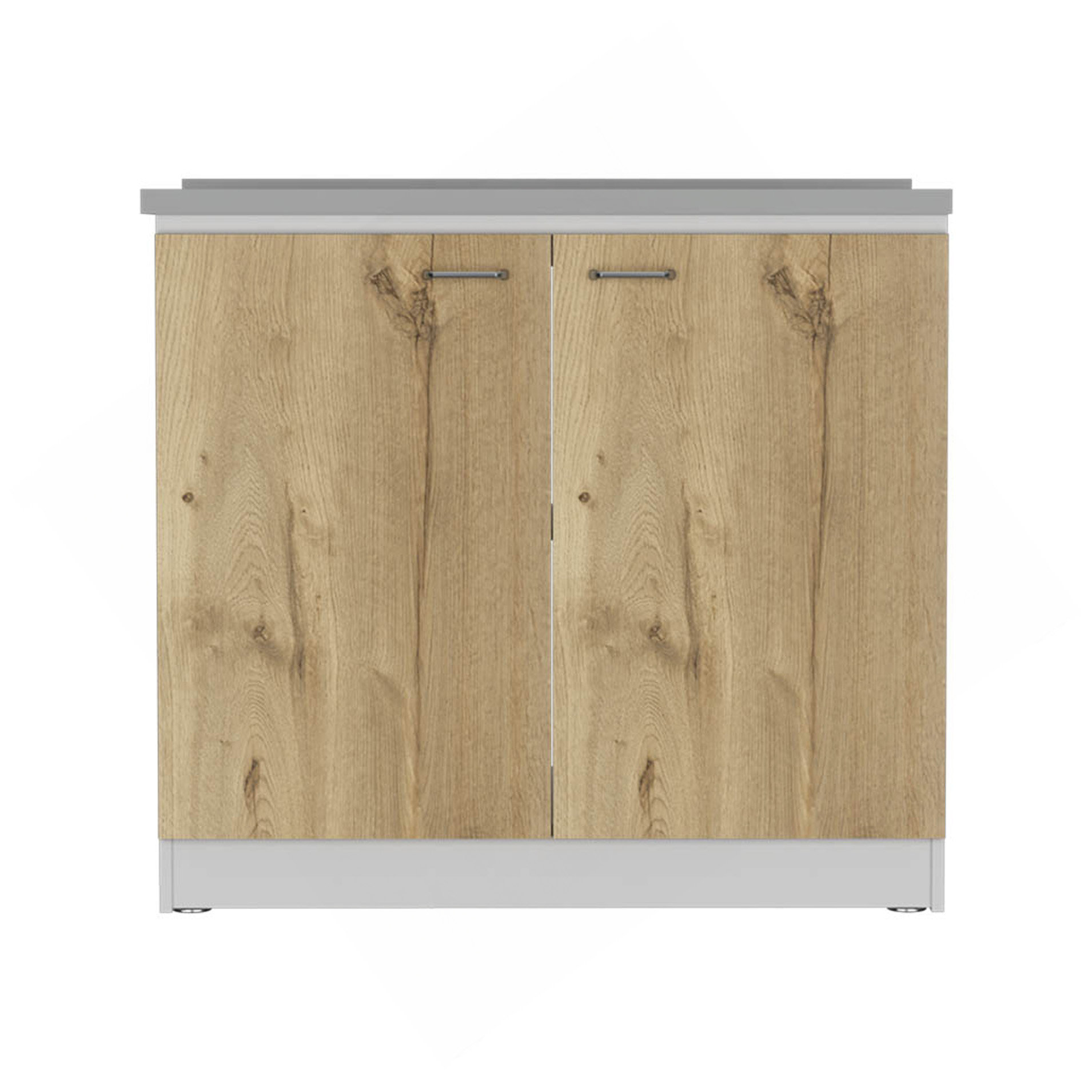 Latitude Run® Napoles Utility Sink With Cabinet, One Shelf, Double Door ...