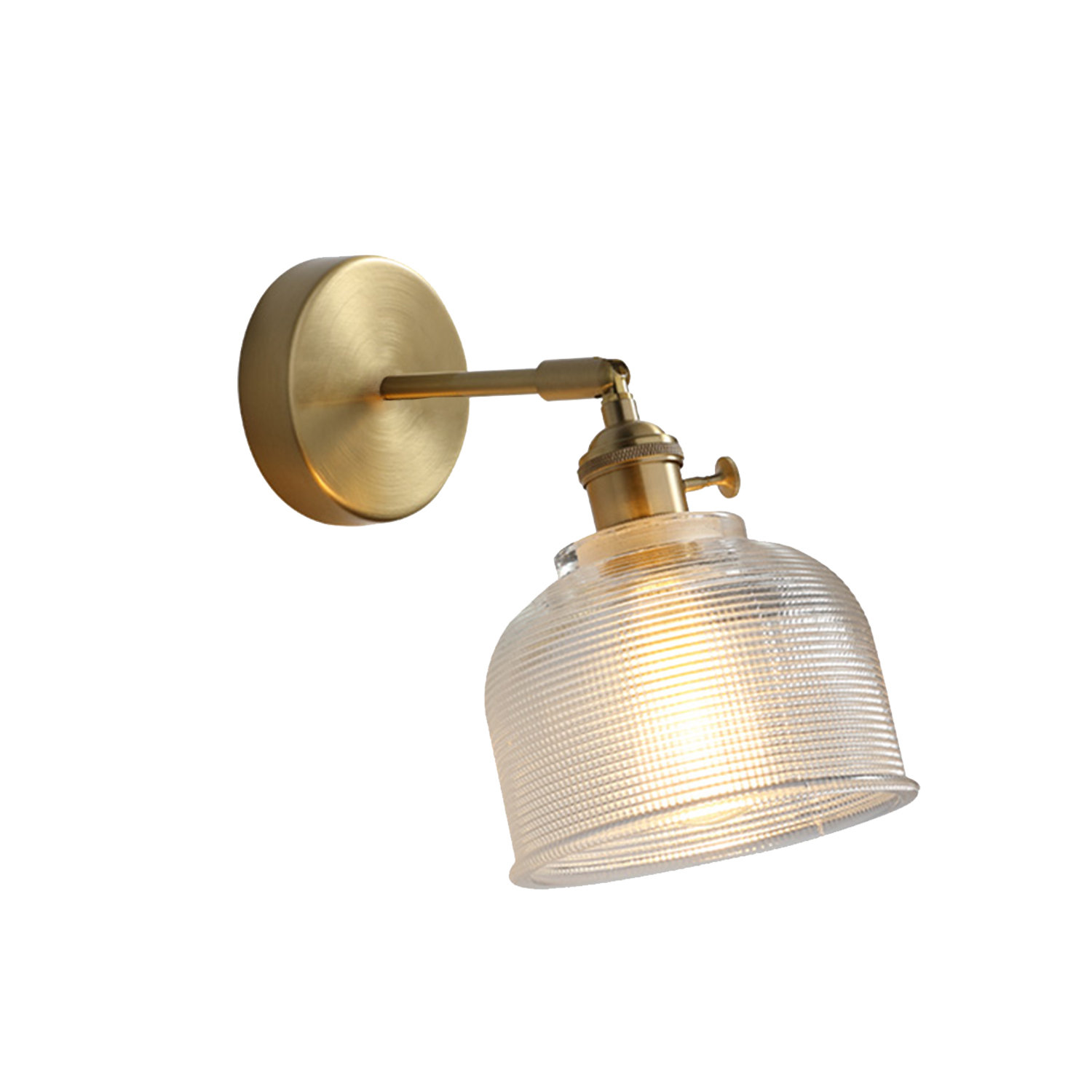 Latitude Run® 1-light Gold Bathroom Light Fixtures Dlass Wall Sconce ...