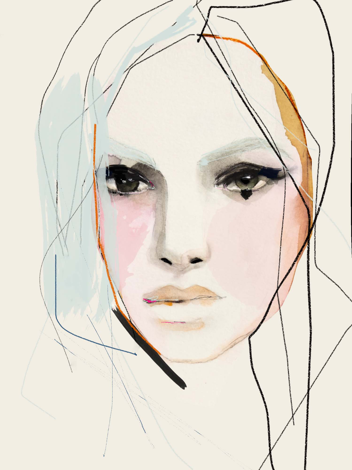 Yoffi Blanche by Leigh Viner - Wrapped Canvas Print | Wayfair