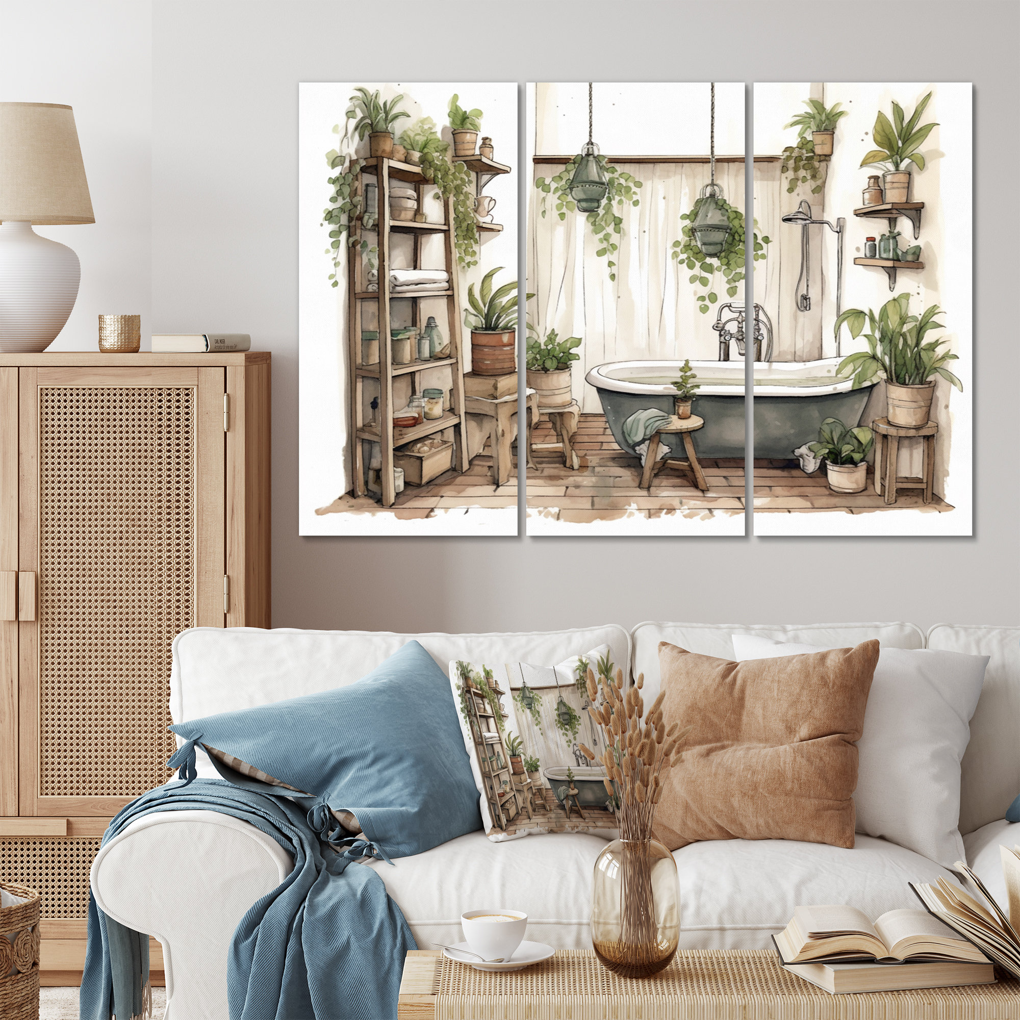 Bay Isle Home™ Natural Bathroom Decor XII - Bathroom Metal Wall Art ...