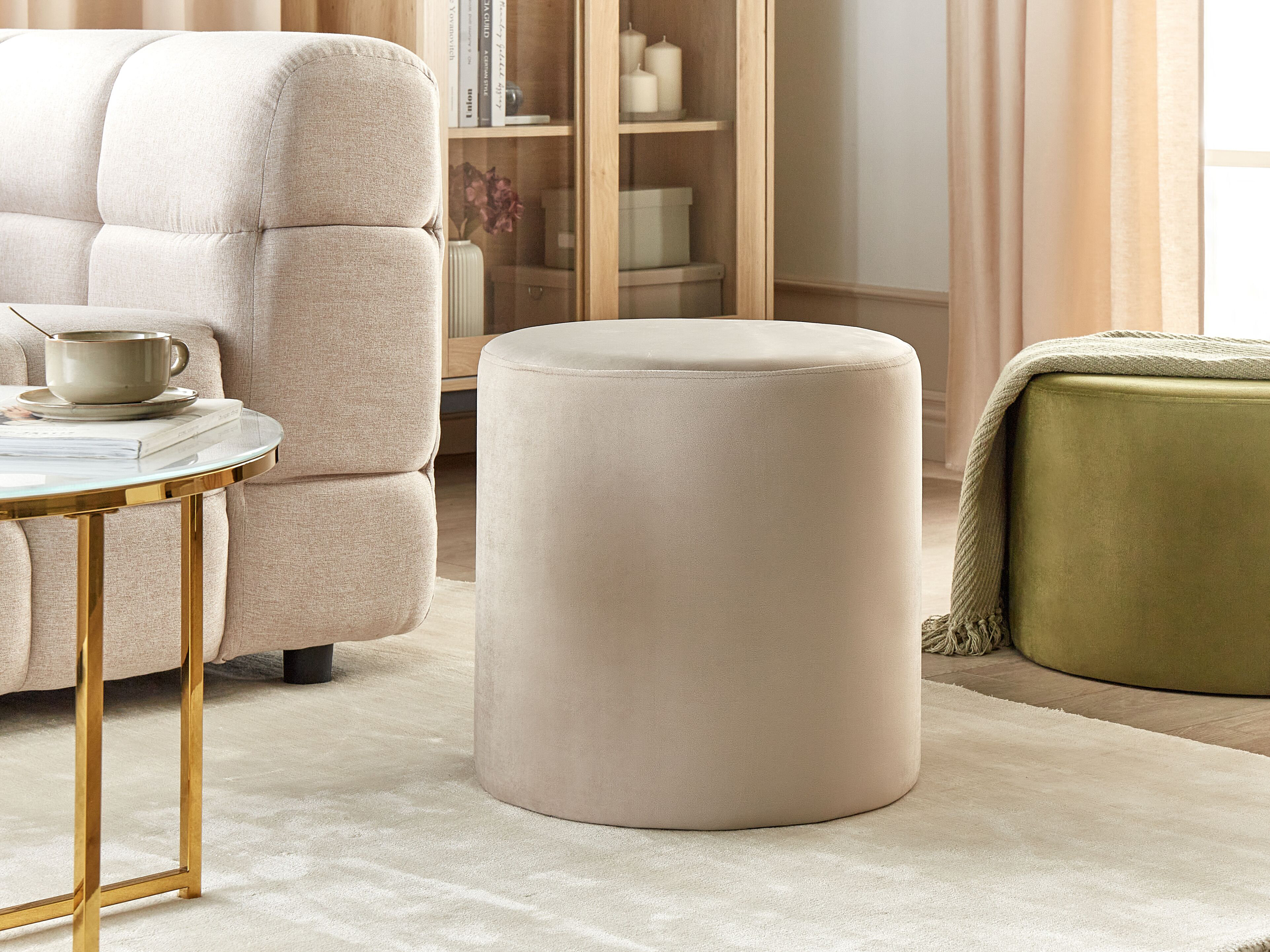 Fairmont Park Velvet Pouffe Aimilia | Wayfair.co.uk