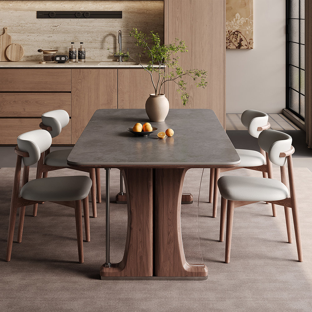 Elamer French modern minimalist dining table set | Wayfair