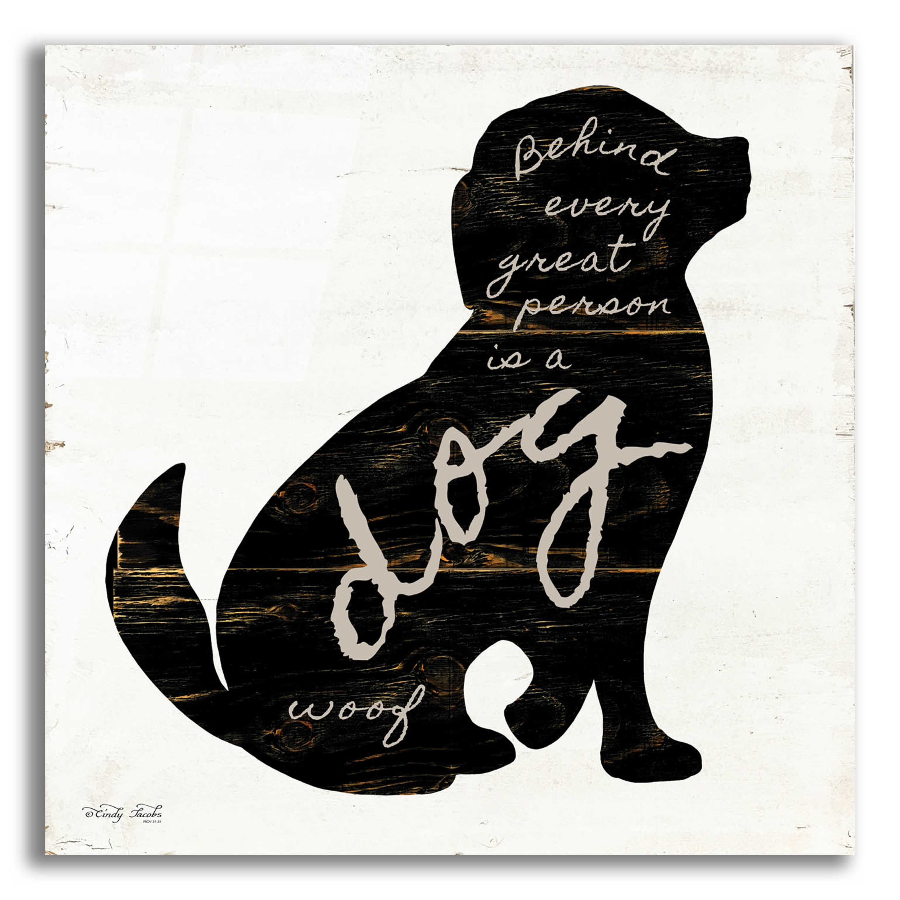 Trinx ''Dog'' By Cindy Jacobs, Acrylic Glass Wall Art - Wayfair Canada