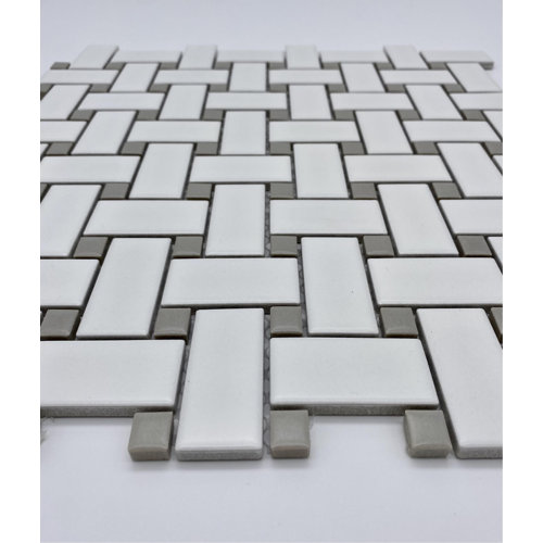 Splash Tile Cascade Porcelain Mosaic Sheet | Wayfair