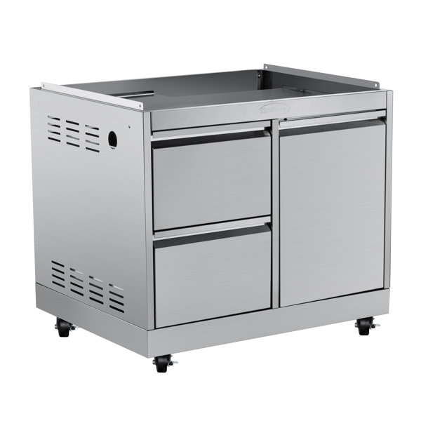 KoolMore 32 in. Outdoor Stainless-Steel Cabinet for Built-in BBQ Grill ...