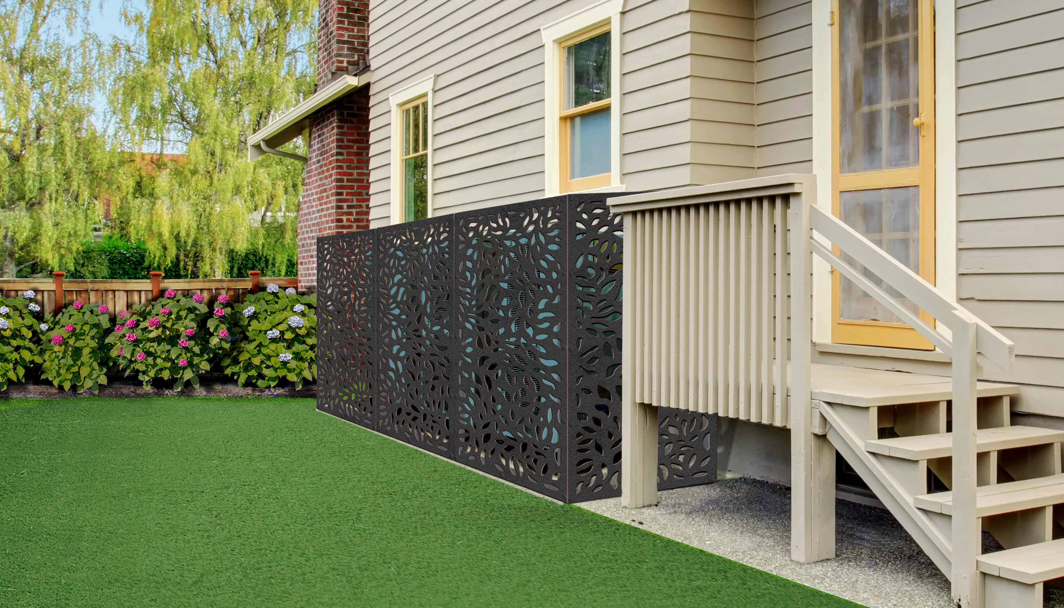 DESIGN-VU Evergreen Decorative Privacy Panel & Reviews | Wayfair