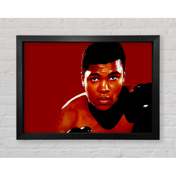 Bright Star Muhammad Ali Red - Single Picture Frame Print | Wayfair.co.uk