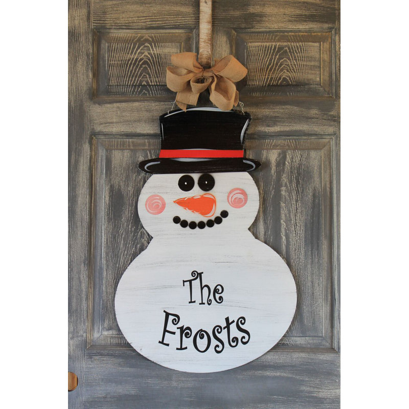 The Holiday Aisle® Snowman Door Sign & Reviews | Wayfair