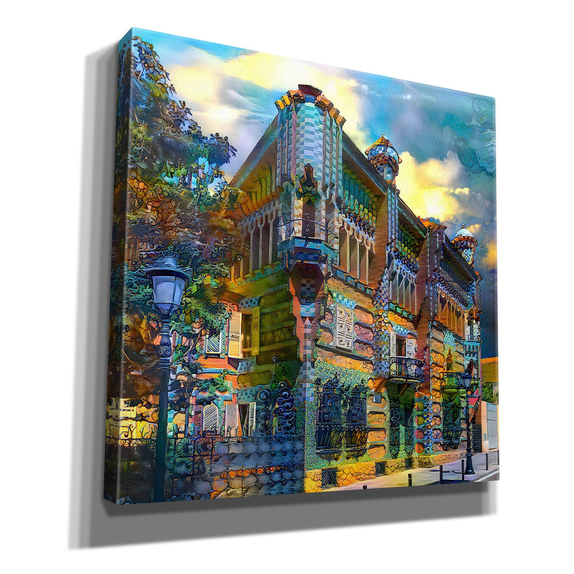 Winston Porter Barcelona Spain Casa Vicens Gaudi On Canvas by Pedro ...
