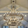 Gracie Oaks Sadaya 36 - Light LED Wagon Wheel Chandelier & Reviews ...