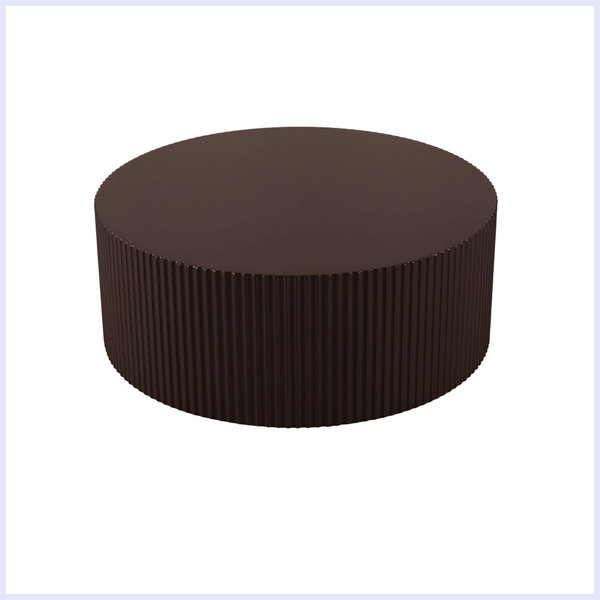 Brayden Studio® Modern Handcrafted Round Coffee Table End table with ...