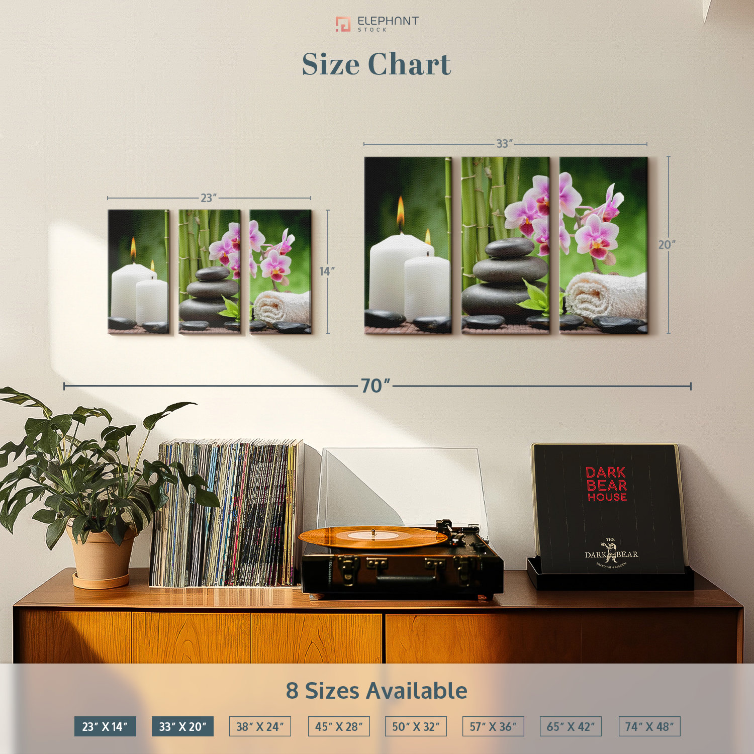 Elephant Stock Nature " Zen Spa Indulgence Canvas Print " on | Wayfair