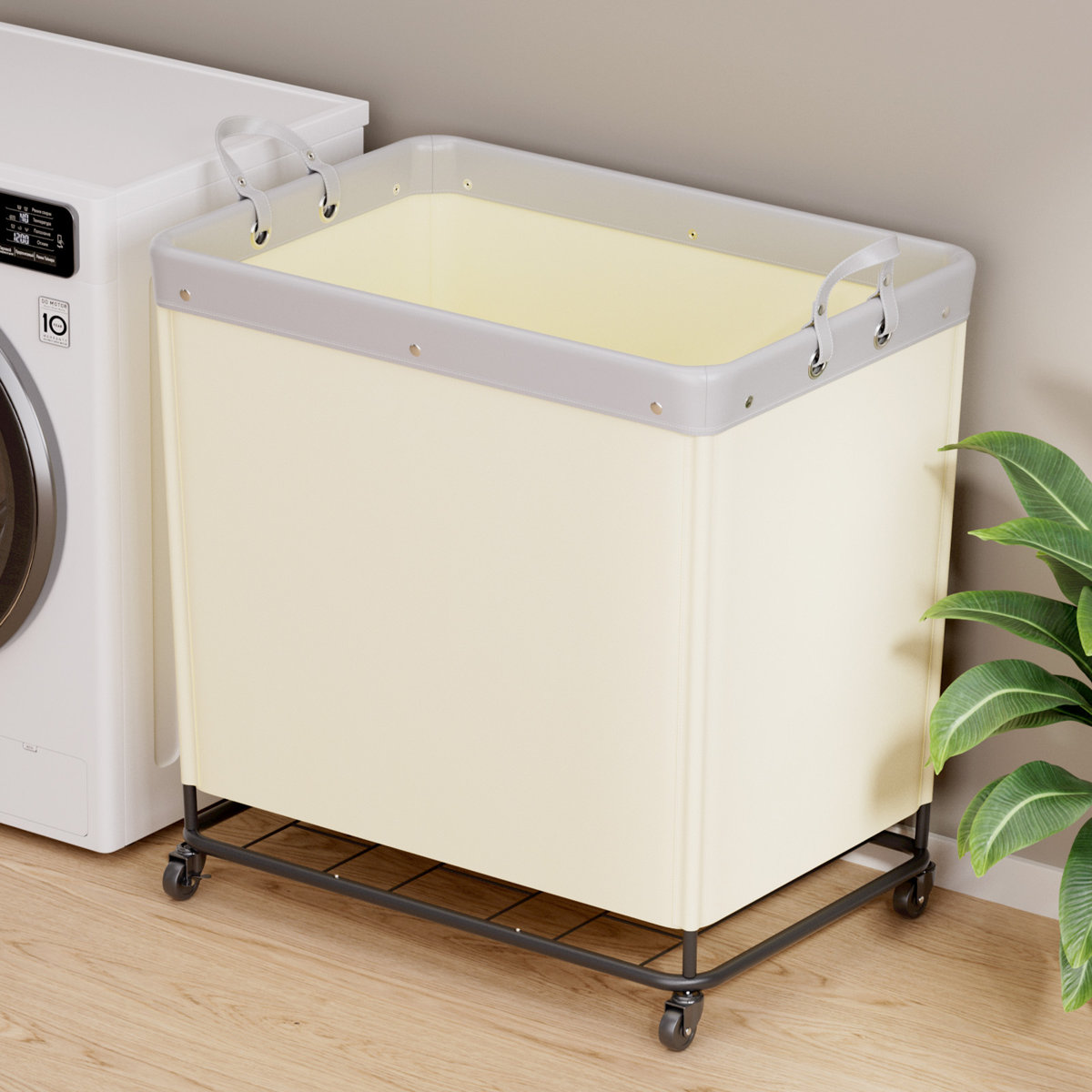 Lifewit 165l Laundry Basket With Wheels, Large Heavy Duty Commercial ...