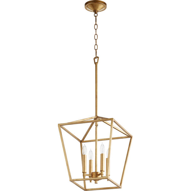 Gracie Oaks Gizel 4 - Light Dimmable Lantern Square / Rectangle ...