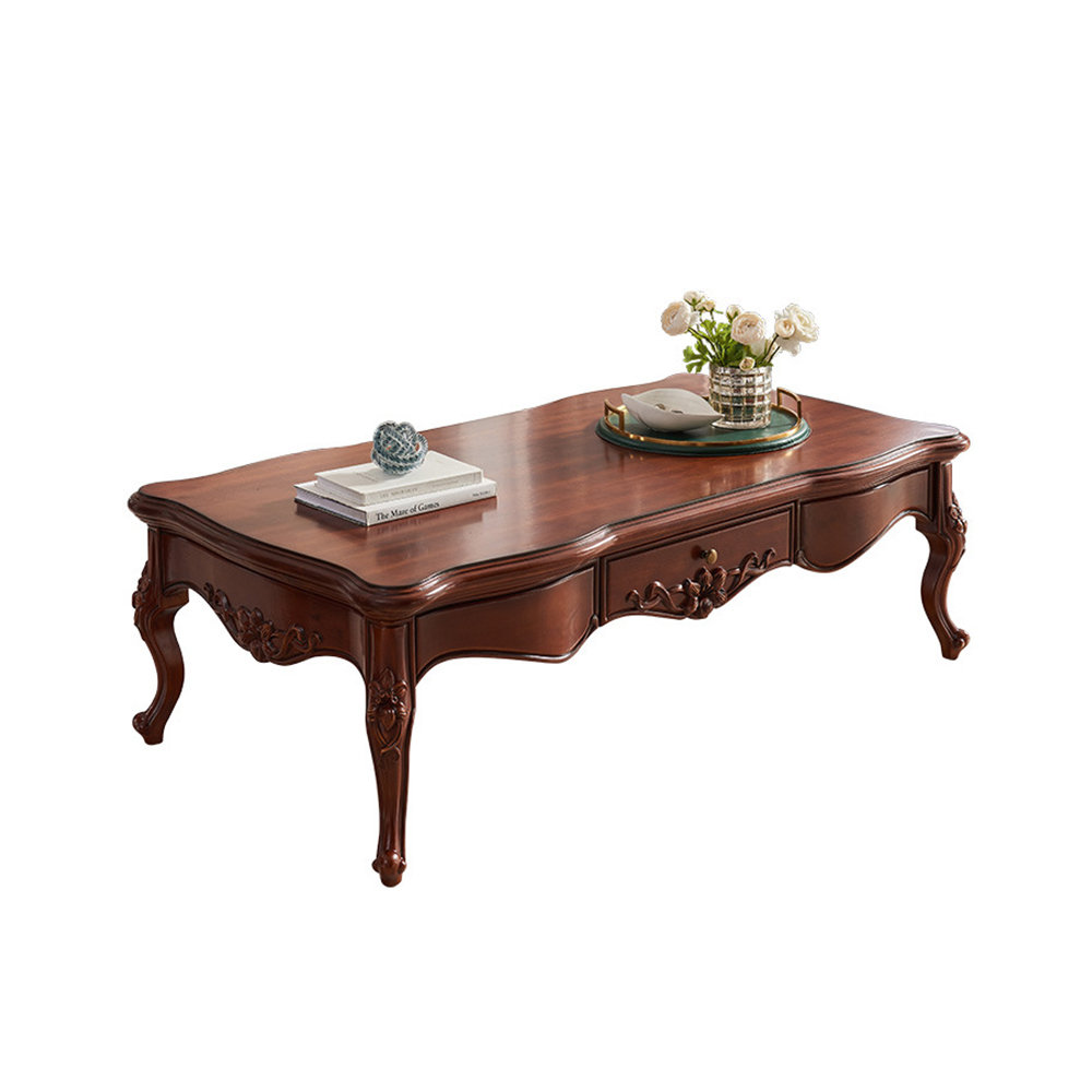 Romero American solid wood rectangular coffee table | Wayfair