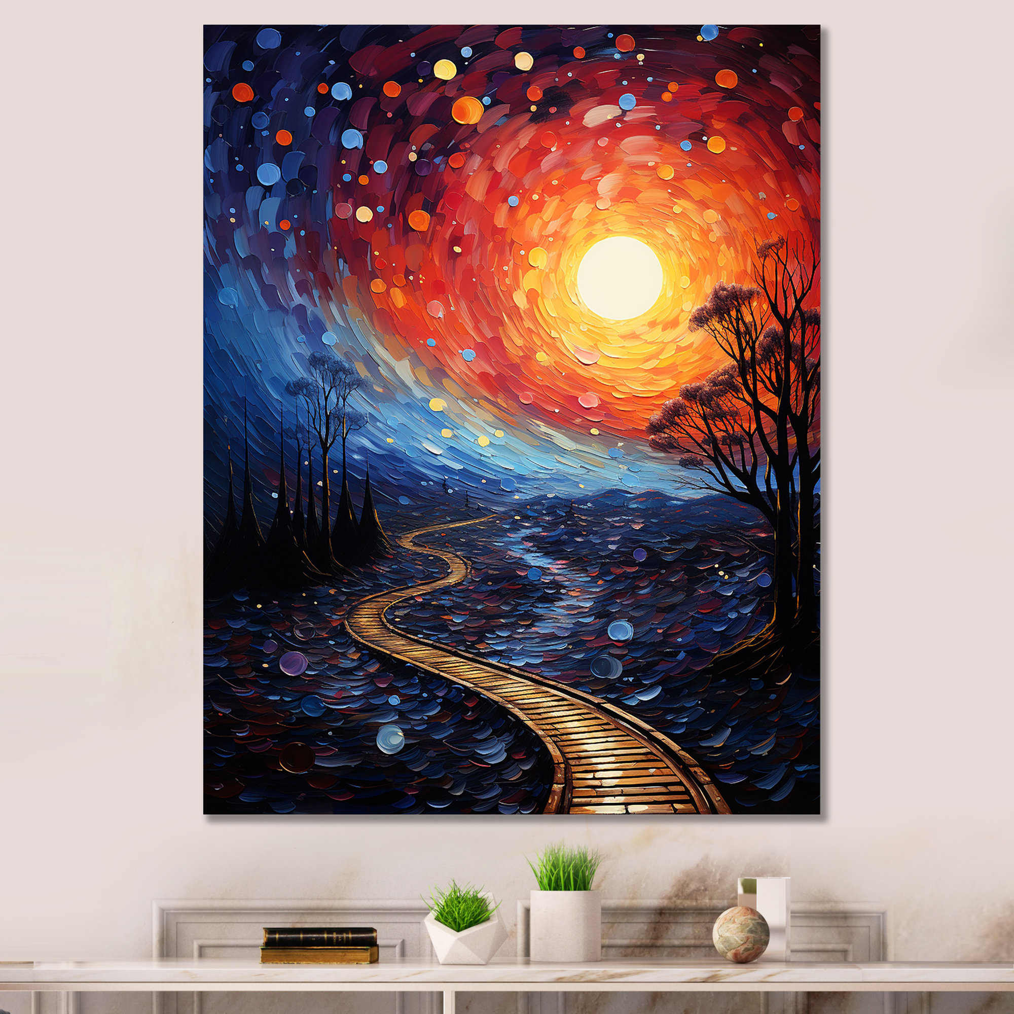 Winston Porter Orange Tree Aerial Dance Pointillism I On Canvas Print ...