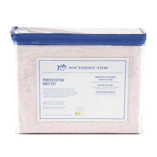Southern Tide Calico Scallop Sheet Set & Reviews | Wayfair
