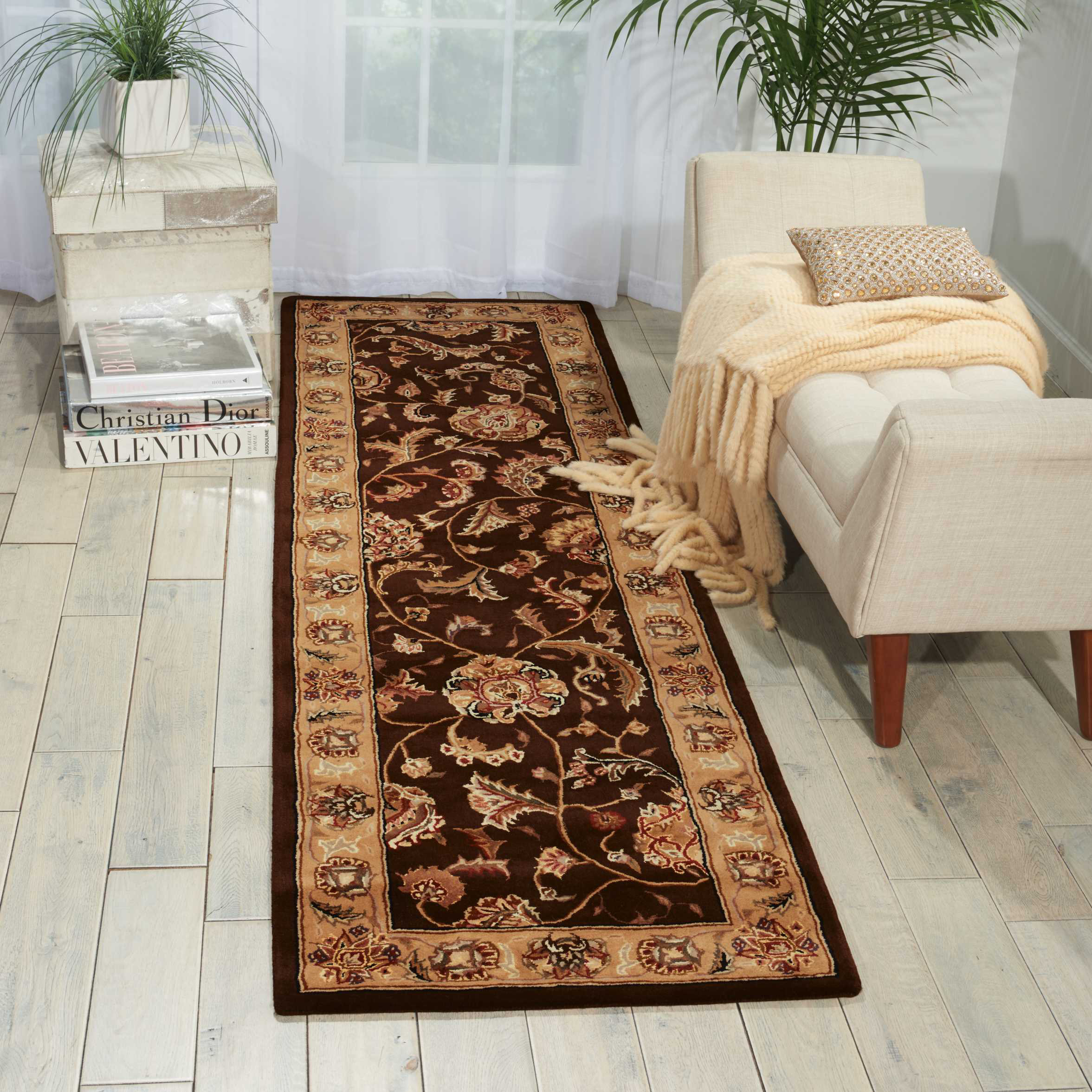 Darya Home Corina Collection Contemporary Tan 10'' Octagon Area Rug ...
