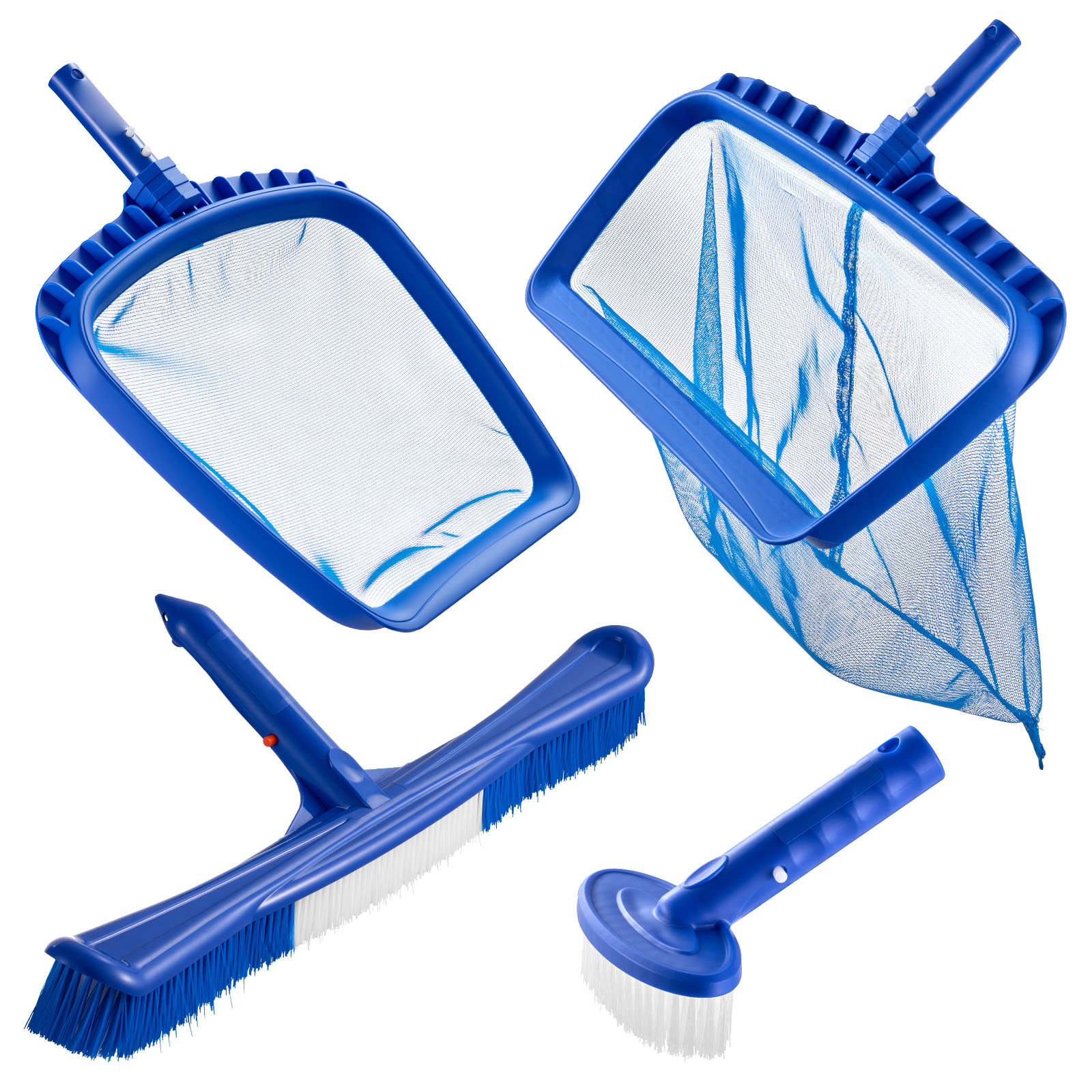 VEVOR Swimming Pool Cleaing Kit with Leaf Skimmer Bag Rake Nets & 2 ...