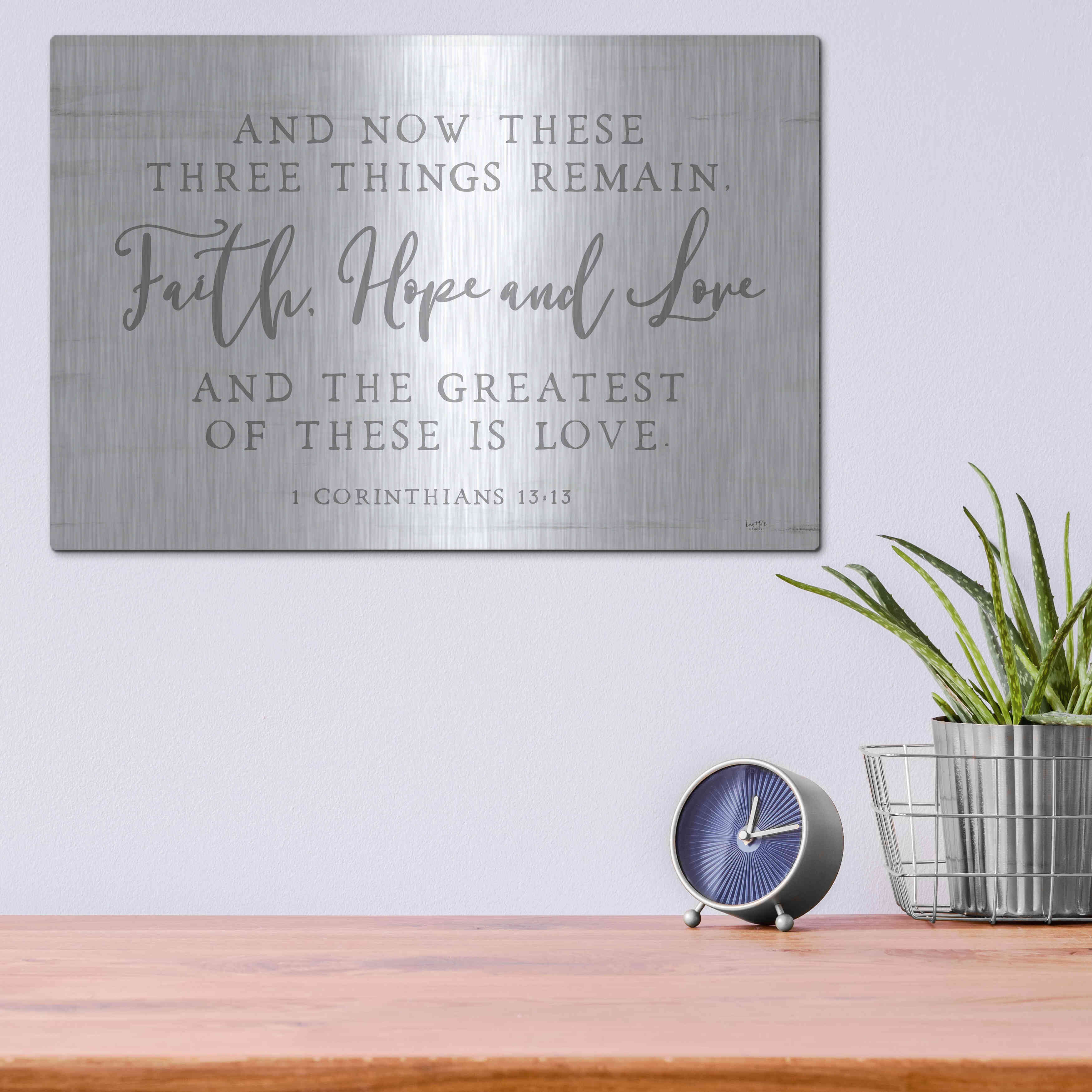 Trinx 'Three Things Remain' by Lux + Me Designs, Wall Art | Wayfair