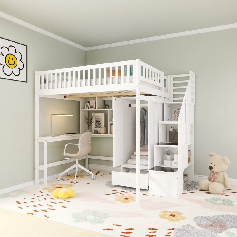 Harriet Bee Japera Slat Storage Bed | Wayfair