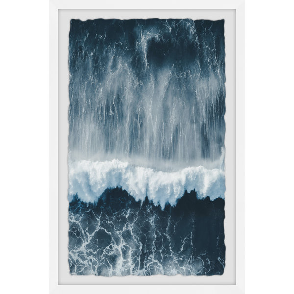 Highland Dunes 'Raging Waves' - Picture Frame Photograph Print on Paper ...