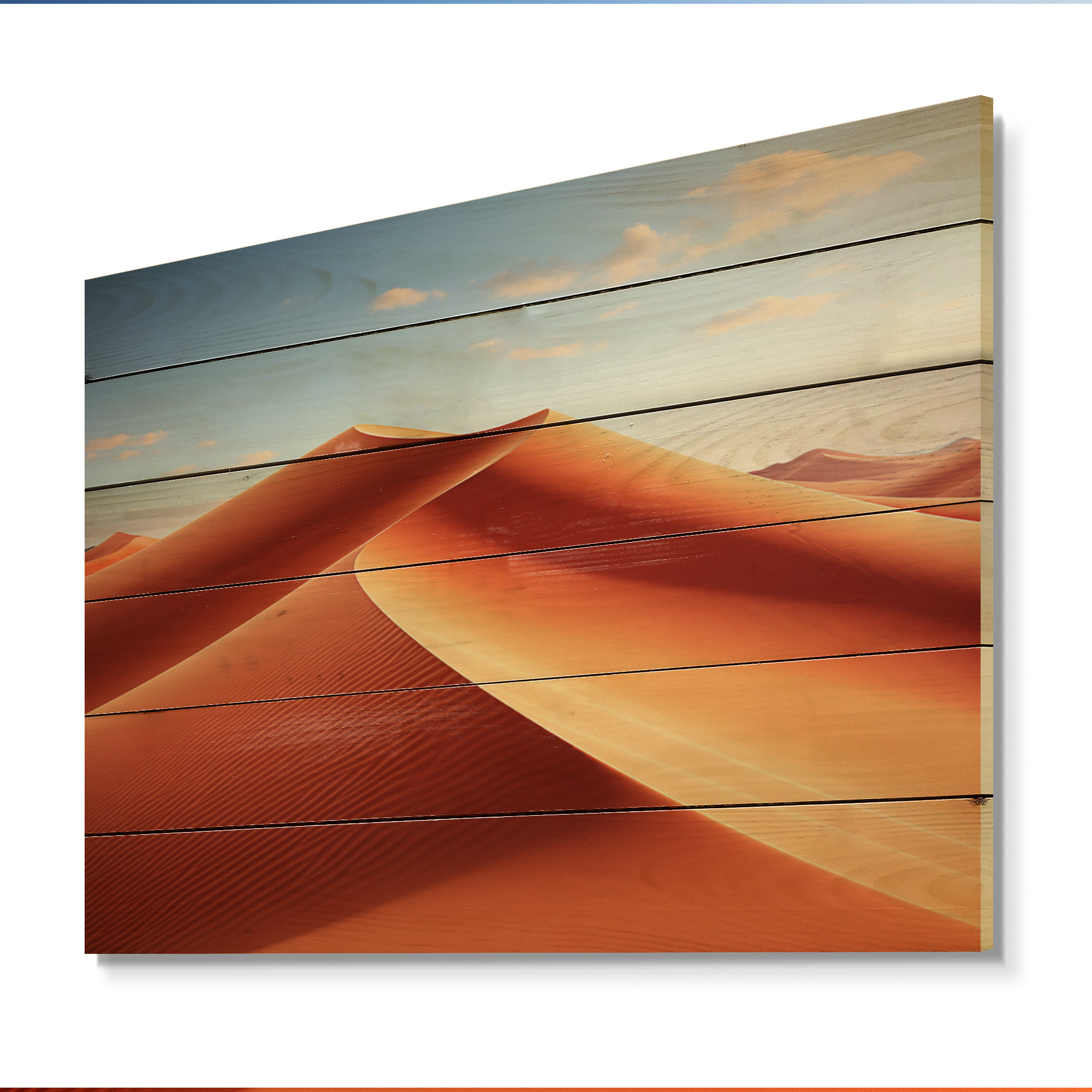 Union Rustic Bridney Desert Sands In On Wood Print | Wayfair