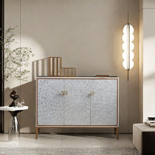 BEMA STONE LLC Shell-Painted Accent Cabinet | Wayfair