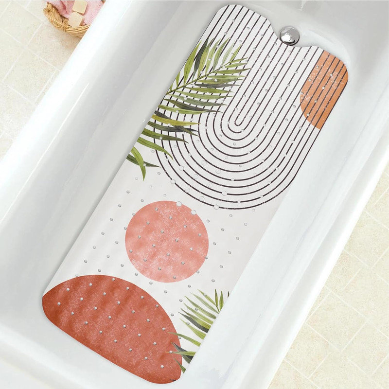 East Urban Home Bathtub Mat Non Slip, Bohemia Extra Long Bath tub Mat ...