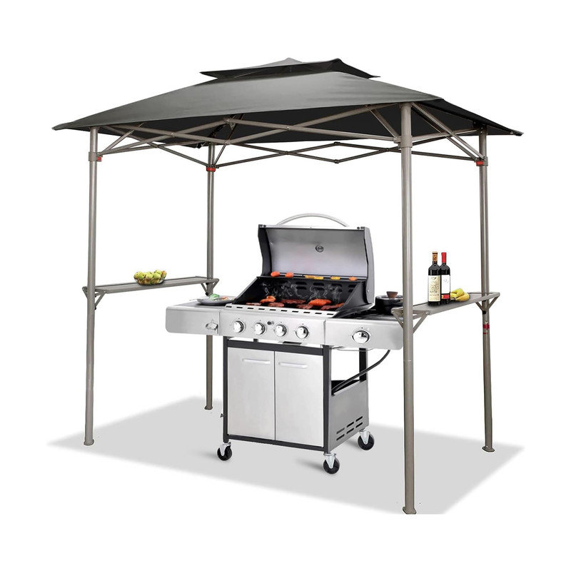 IDIABA 8x5 Grill Gazebo - Pop Up Canopy for BBQ and Backyard Patio ...