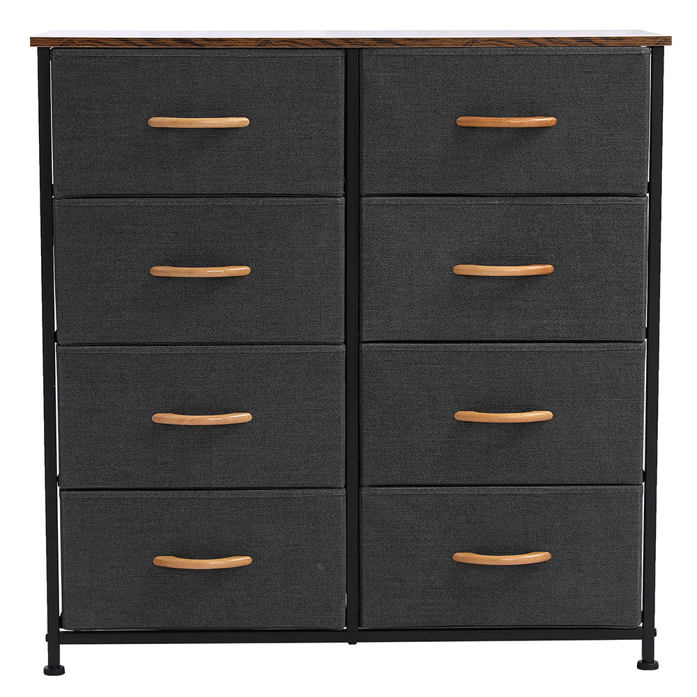 The Twillery Co.® Hauser 4-Tier Wide Dresser Storage Unit With 8 Pull ...