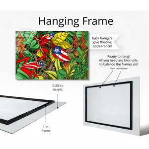 Bay Isle Home™ Puerto Rican Coqui Frogs, Puerto Rico Wall Art, Printed ...