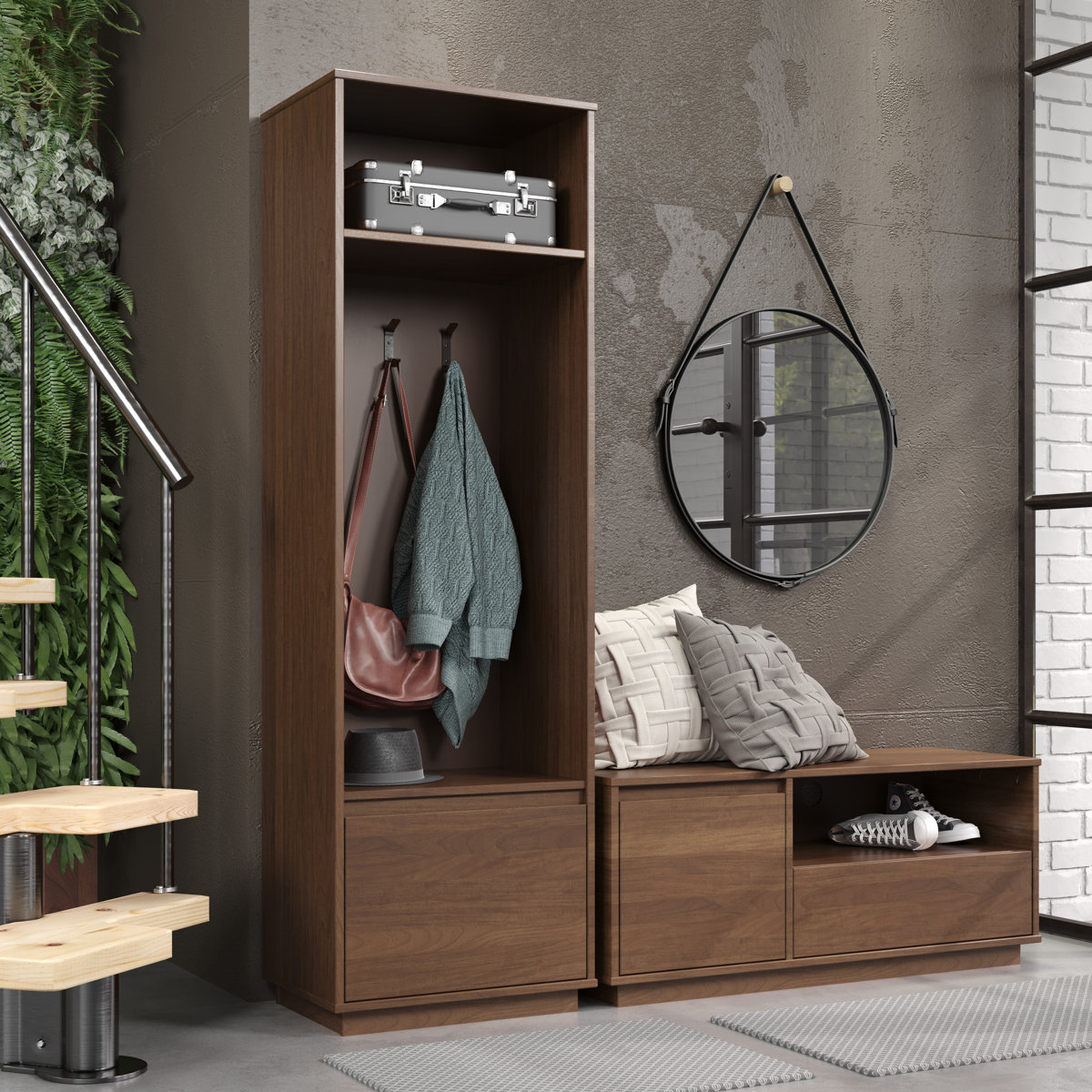 Wade Logan® Azelie Hall Tree with Bench & Reviews | Wayfair