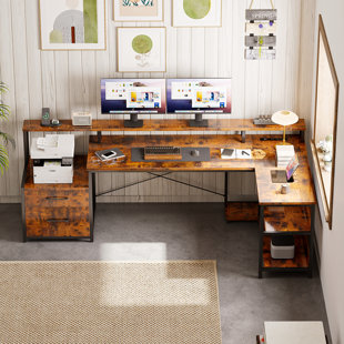 Built-in Outlet Desks You'll Love | Wayfair