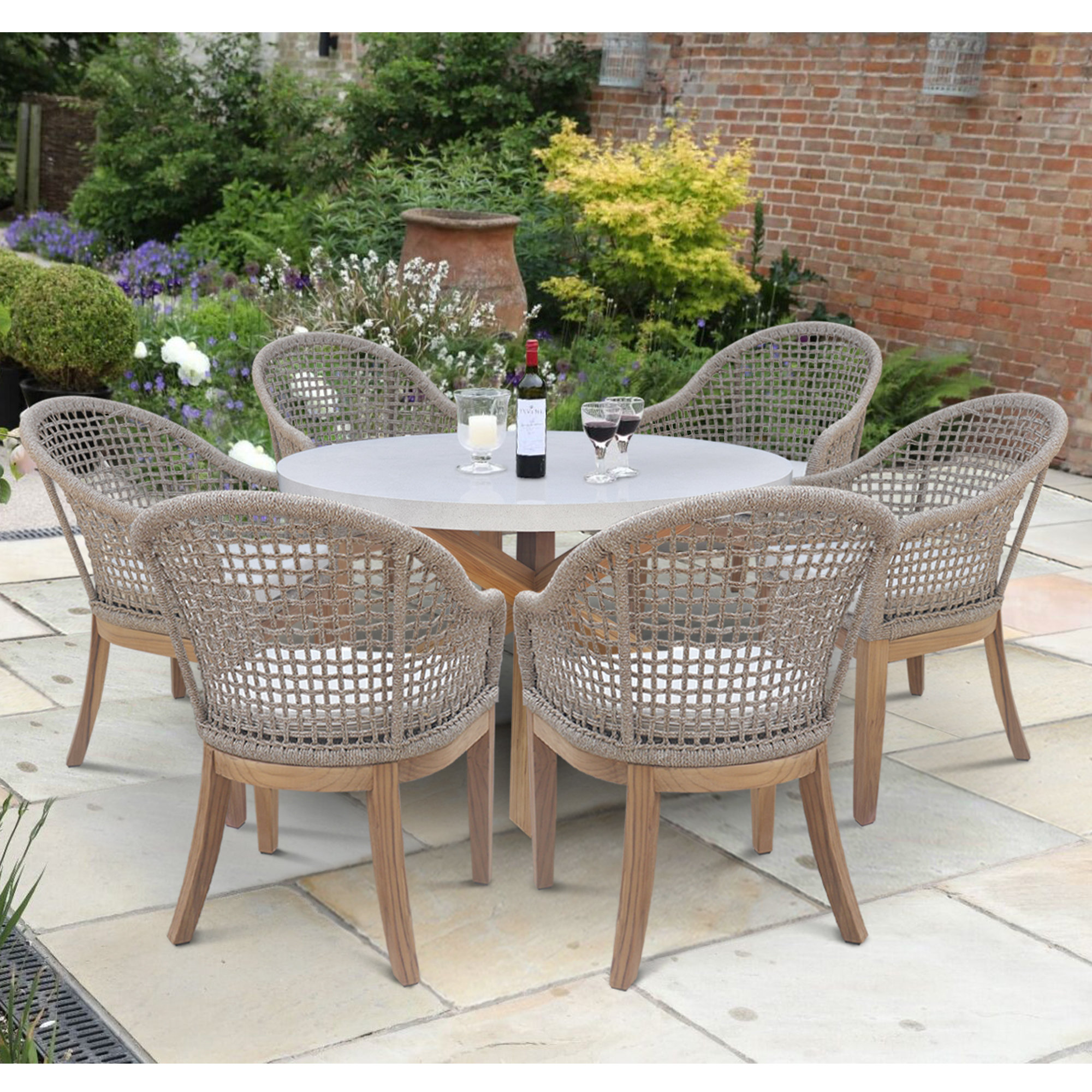 Bayou Breeze Beverlye Patio Dining Set | Wayfair