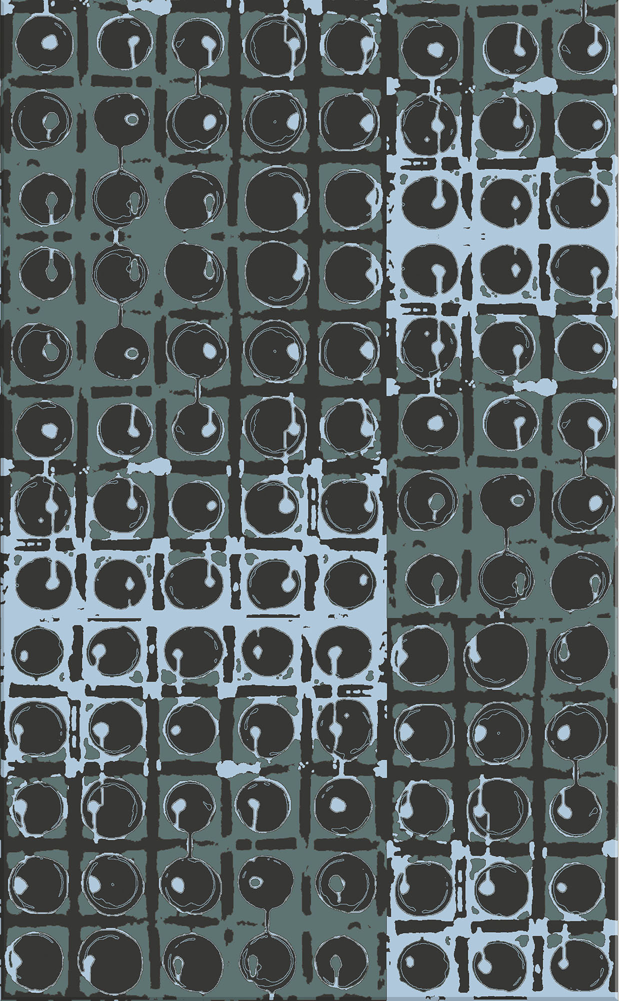 RFA Decor Spot Grid 4 by Michael Wolk - Wrapped Canvas Painting | Wayfair