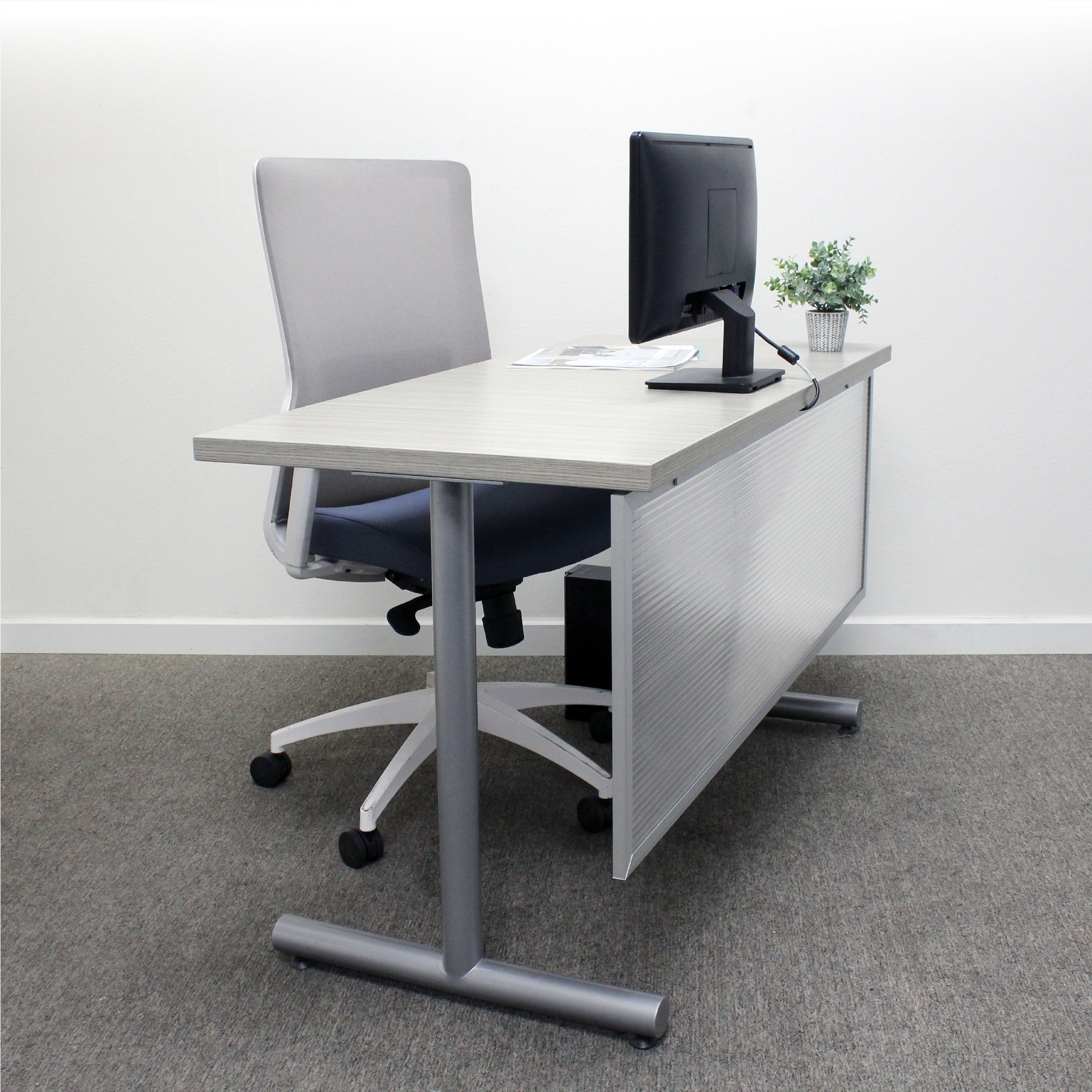 OBEX Polycarbonate Plastic/Acrylic Desk Privacy Panel | Wayfair