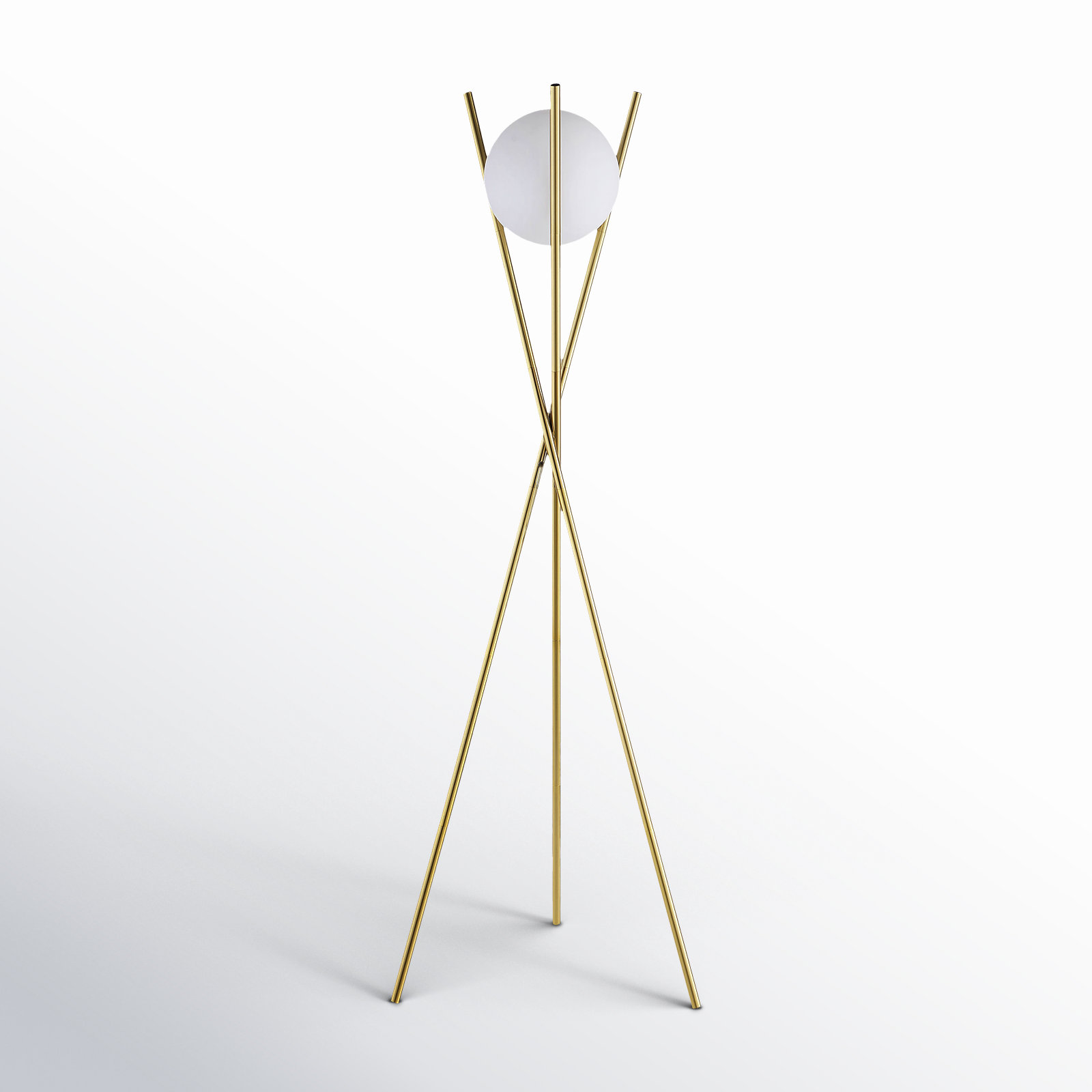 AllModern Darley 64.75'' Gold Tripod Floor Lamp & Reviews | AllModern