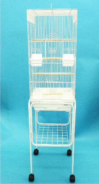 YML Tall Square 4 Perch Bird Cage with Stand | Wayfair
